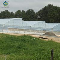 China Double Po Film Gothic High Tunnel Greenhouse High Strength Anticorrosive for sale
