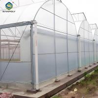 China 4m Height Steel Structure Greenhouse Gothic Type Easy Installation for sale