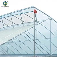 China Gothic Frame Greenhouse Large Size Agricultural Multi Span Plastic Film Greenhouse for sale
