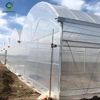 China Strong Ventilation Plastic Film Greenhouse With Hydroponic Growing System for sale