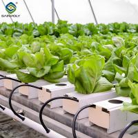China Customization Hydroponic System Greenhouse With Rolling Benches for sale
