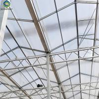 China Large Size Multispan Glass Covering Smart Greenhouse Stable Structure for sale