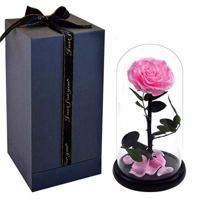 China Promotion Price Preserved Roses in Glass Dome That Last A Year for sale