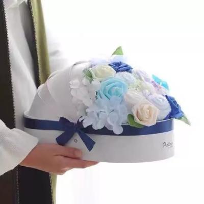 China New Design Flower Box Baby Cradle Shape Box For Baby Birthday rose gift for sale