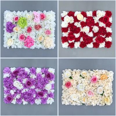 China Factory direct sale artificial flower wall for wedding stage decoration for sale