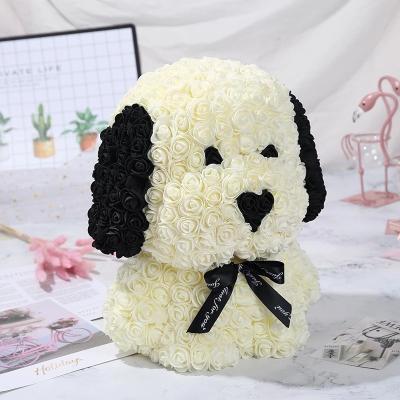 China New Arrival Artificial Flower Roses PE/Foam Rose Dog For Gift for sale