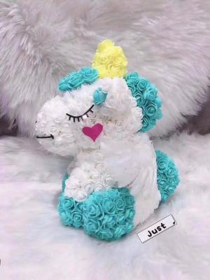 China New In Rose Unicorn Artificial Rose Foam Rose Gift Rose Unicorn for sale