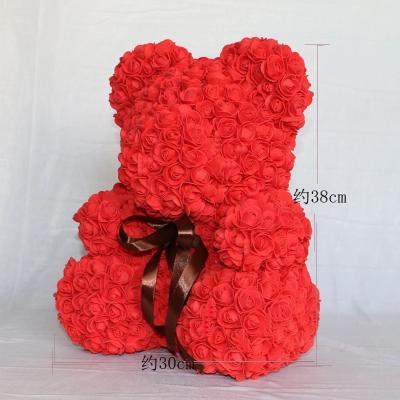 China 2021 Most Hot Selling Gift 40cm Rose Bear In Gift Box for sale