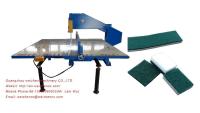 China AC380/50HZ Vertical Sponge Foam Cutting Machine with Hot Melt Glue Laminating Function for sale