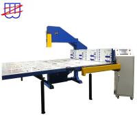 China Automatic Green Scouring Pad Sponge Vertical Blade Saw Machine for Volume Production for sale