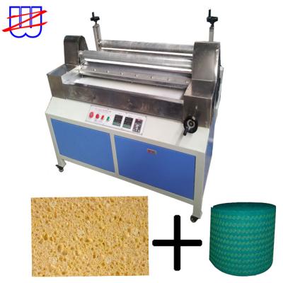 China Case Packaging Hot Melt Glue Laminating Machine for Scouring Pad and Kitchen Sponge for sale
