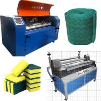 China 415V Kitchen Sponge and Scouring Pad Cutting Machine with Perfect Lamination Results for sale