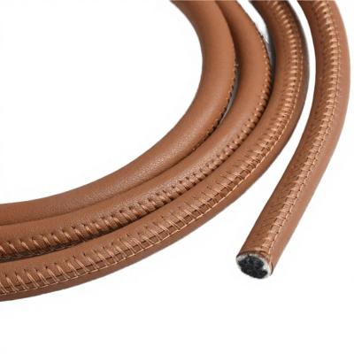 China Factory Custom 3mm-20mm Twisted Faux Suede Leather Line Durable Abrasion Proof PU for Craft Shoes & Upholstery Decoration for sale