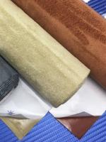 China Glue Back Four-way Elastic Polyester Anti-scratch Knitted Flocking Car Upholstery Modification Materials for sale