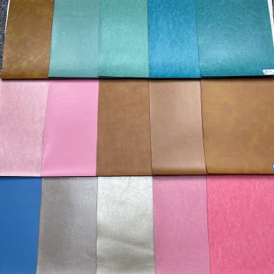 China Wholesale Waterproof  PU Synthetic Packing Leather Fabric for sale
