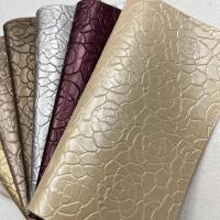China PVC Microfiber Suede Perforated Synthetic Leather Fabric PU Leather for Luggages for sale