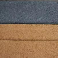 China High Quality Embossed Suede Bonded Flocking Backing Microfiber PVC PU Synthetic Leather Fabric for Sofa Furniture for sale