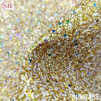 China Wholesale 1.4M Width 3D Chunk Glitter Leather Shiny PU Fabric for DIY Crate Wallpaper Room Background Wall Decoration for sale