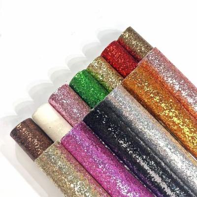 China Wholesale Eco-Friendly Variety Glitter PU PVC Faux Synthetic Leather Fabric for Accessories Bags Handbags Cars Furniture for sale