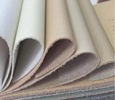China High Quality Semi Pu Microfiber Suede Vegan Faux Flocking Backing Bonded Leather Fabric Roll for Furniture Sofa Upholstery for sale