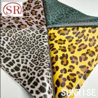 China Wholesale Animal Skin Fur Leopard Print Real Cow Hide Finished Leather Fabric China Tannery's Embossed PU Leather Material for sale