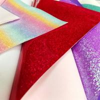 China Premium Sparkly Chunky Glitter Faux Leather Sheets Shiny Synthetic Vinyl PU Fabric for Shoes Bags Bows Crafts for sale