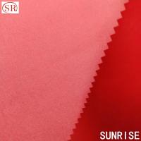 China High Quality Bright Red Smooth Soft Pu Synthetic Decorative Glitter Printed Sheet Leather Upholstery Fabric Jacket in Stock for sale