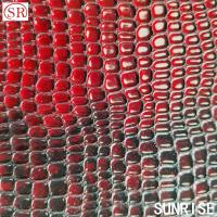 China Crocodile Embossed PU Synthetic Leather Faux Leather Fabric for Clothing Sofas Outdoor Decorative Items Footballs Garments for sale