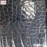 China Crocodile Embossed PU Synthetic Leather Faux Leather Fabric for Clothing Sofas Outdoor Decorative Items Footballs Garments for sale