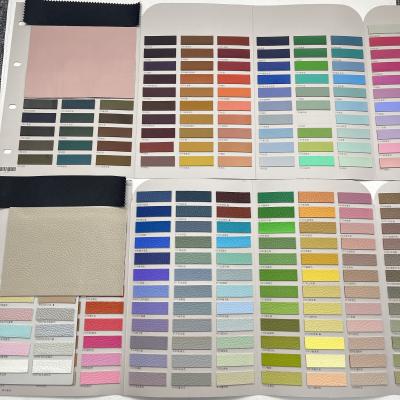 China Hot Sale PU Faux Artificial Leatherette Synthetic Leather Glossy Luggage Leather Fabric for sale