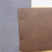 China PU Flocking Backing Decoro Furniture Bonded Artificial Leather Stretch Upholstery Materials Sofa Bag Garment Outdoor Embossed for sale