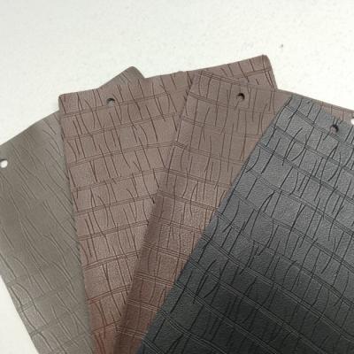 China Wholesale Litchi Grain Leather Microfiber Rolls PU Leather Fabric PU Synthetic Leather Materials for sale
