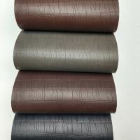 China Wholesale Litchi Grain Leather Microfiber Rolls PU Leather Fabric PU Synthetic Leather Materials for sale