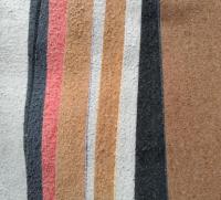China Nappa Grain Fabric Material Synthetic Artificial PU Bonded Flocking Backing Fabric Pinatex Leather for sale