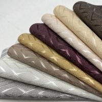 China PVC Microfiber Suede Perforated Synthetic Leather Fabric PU Leather for Luggage and Handbags for sale