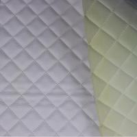 China Custom Comfortable Double Faced Metallic Quilting Leather Fabric for Embroidery for sale
