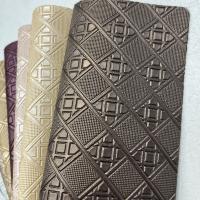 China Wholesale Factory Custom PVC Leather With Knitted Fabric for Luggage for sale