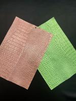 China Vivid Crocodile - Embossed Leather Fabric Sheets: Eye - Catching, Durable Materials for Fashion and Accessory Design for sale