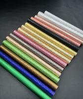 China Vivid Crocodile - Embossed Leather Fabric Sheets: Eye - Catching, Durable Materials for Fashion and Accessory Design for sale