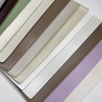 China Factory Stock PU Synthetic Leather 4 Ways Spandex Faux Leather Pu Stretch Leather Fabric for Sofa for sale