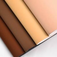 China Hot Stamping Custom Logo Embossed Oil Synthetic Leather Color Change Leather PU Leather for Notebook / Labels for sale
