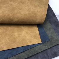 China Eco Friendly Blue Hot PU Thermo Leather for Notebook Cover Book Binding for sale