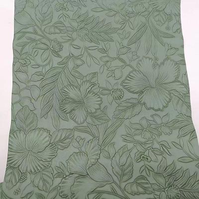 China 1.1 mm Embossed Print Leatherette Luxury Soft PU Synthetic Leather for Bags Shoes Luggage for sale