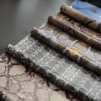 China High Gloss Embossed Faux Snake Skin Leather PU Synthetic Leather for Hand Bags Hair Bows Footwear for sale