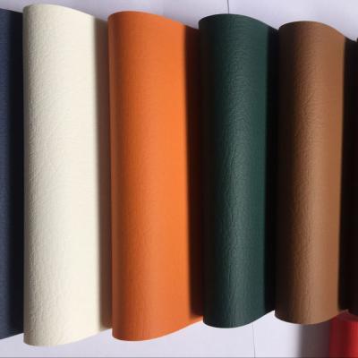 China Durable Factory Wholesale Super Cheap PVC Leather Fabric Black Solid Color Leather Fabric Stock Lot for sale