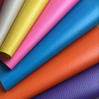 China Durable Factory Wholesale Super Cheap PVC Leather Fabric Black Solid Color Leather Fabric Stock Lot for sale
