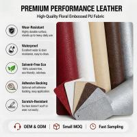 China Durable Litchi Grain Pattern PVC Leather Home Textile Products Material with 0.6mm Thickness for sale