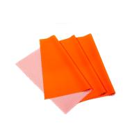 China High Durable Orange PU Fabric Synthetic Leather for sale