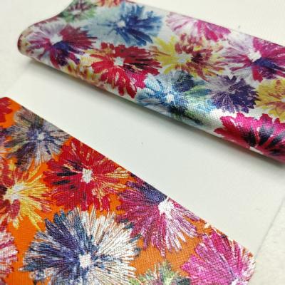 China Richly Patterned Waterproof PU Leather with High Durability for Garment and Upholstery for sale
