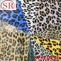 China High Quality Animal Pattern Synthetic Leopard Print Leather Fabric for Waistband Chairs for sale
